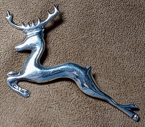 VINTAGE TAXCO MEXICO * 925 STERLING SILVER LEAPING STAG DEER REINDEER ...