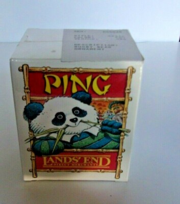 Lands' End Ping Rugby Bear Christmas/Holiday Ornament 1996 SEALED | eBay