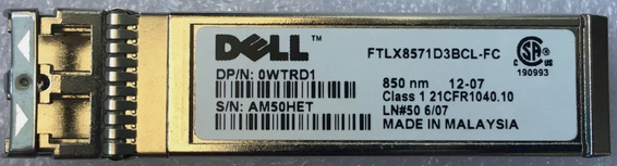 NEW DELL 10Gb SFP-10G-SR SFP+ Transceiver DP/N 0WTRD1 Sealed Box | eBay