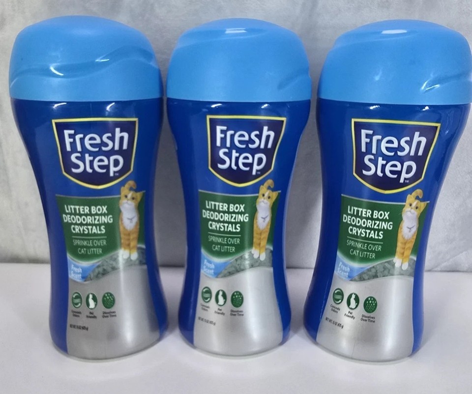 Fresh Step Cat Litter Crystals in Fresh Scent in a 3 Pack | eBay