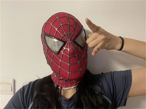 Spiderman Classic Raimi Mask Helmet Cosplay Props Red/Black Masks ...