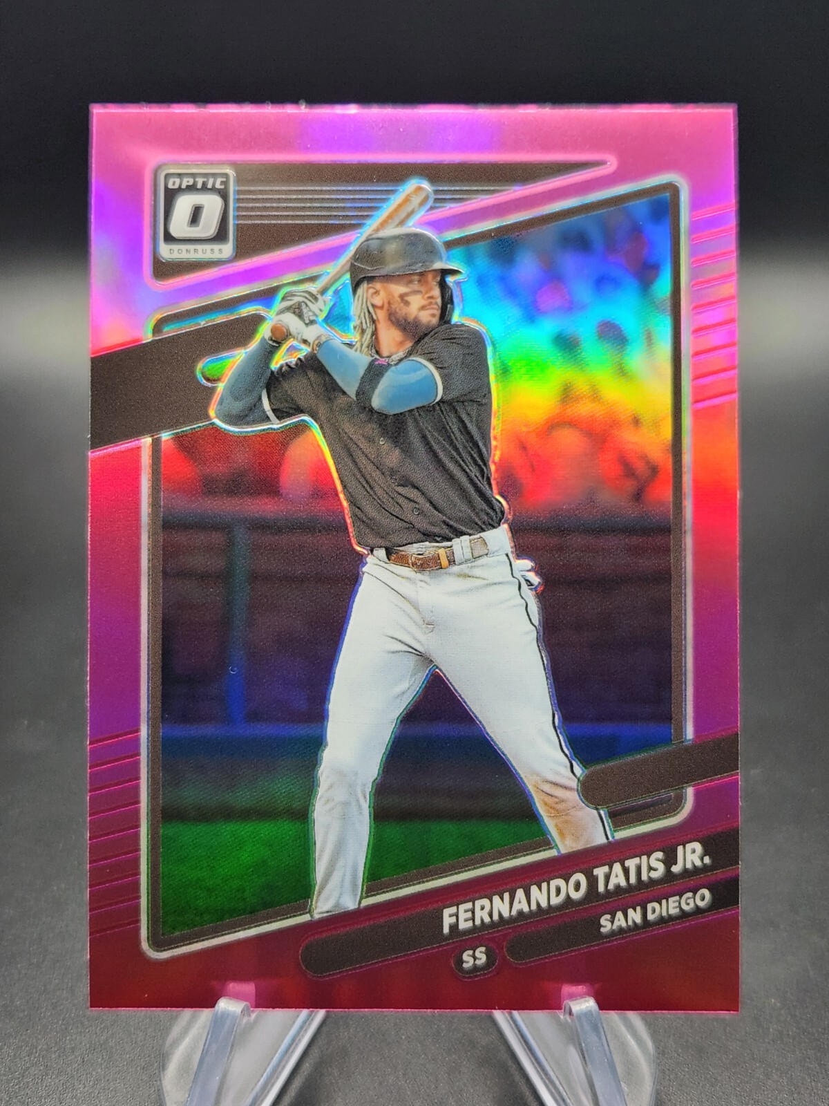 Fernando Tatis Jr 2021 Donruss Optic Pink Prizm #106 San Diego Padres ...