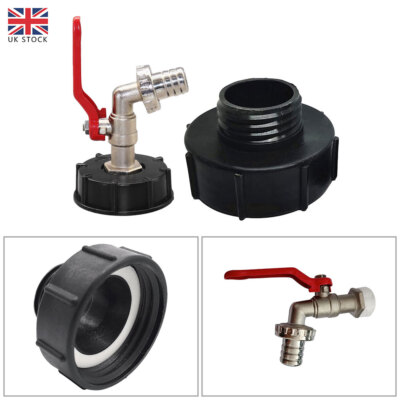 100mm 3/4" to S100x8 IBC Water Tank Valve Adapter Connector Fitting ...