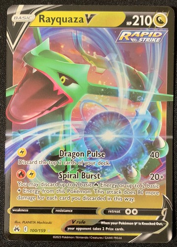 Rayquaza V 100/159 Crown Zenith Ultra Rare Holo Pokemon TCG Card NM | eBay