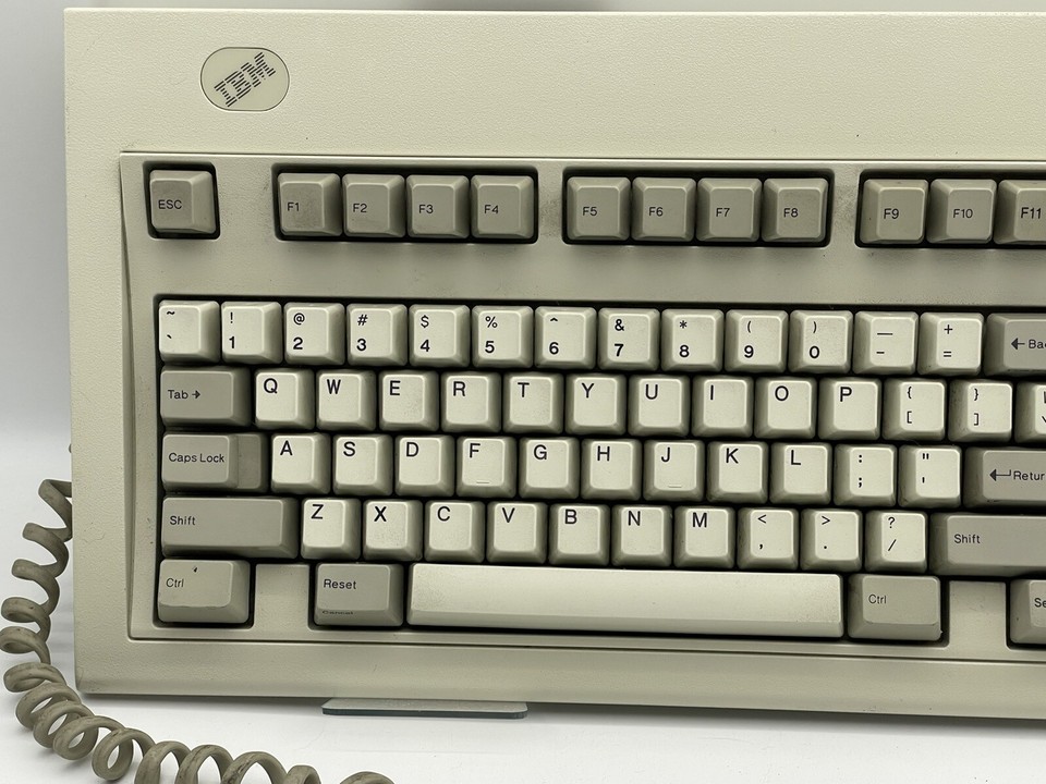 IBM Model M Clicky Vintage Mechanical Keyboard 1392595 RJ45 April 1991 ...
