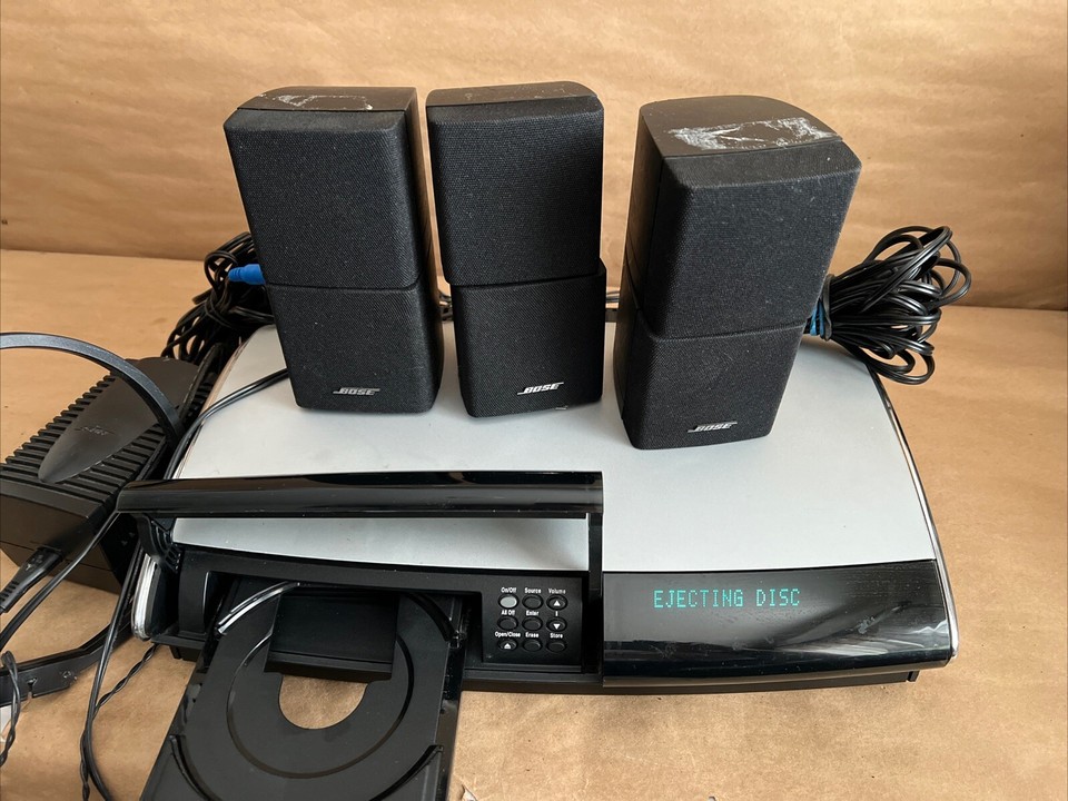 Bose AV28 Media Center Lifestyle 28 DVD/CD Player AC Adapter/Remote 3 ...