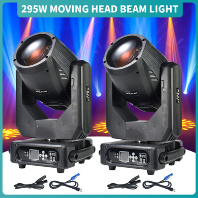 2Pack 295W Beam Sharpy Moving Head Light 8+16+24 Prims DMX512 Disco DJ ...