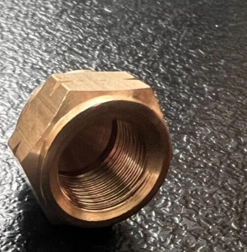 2x Brass Female Blanking Cap M10x1 Brake Pipe Clutch Line Plug Fitting ...