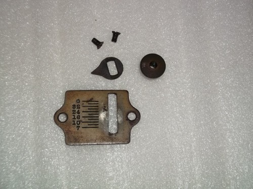 Monitor / Davis ? Antique Sewing Machine Stitch Length Indicator Plate ...