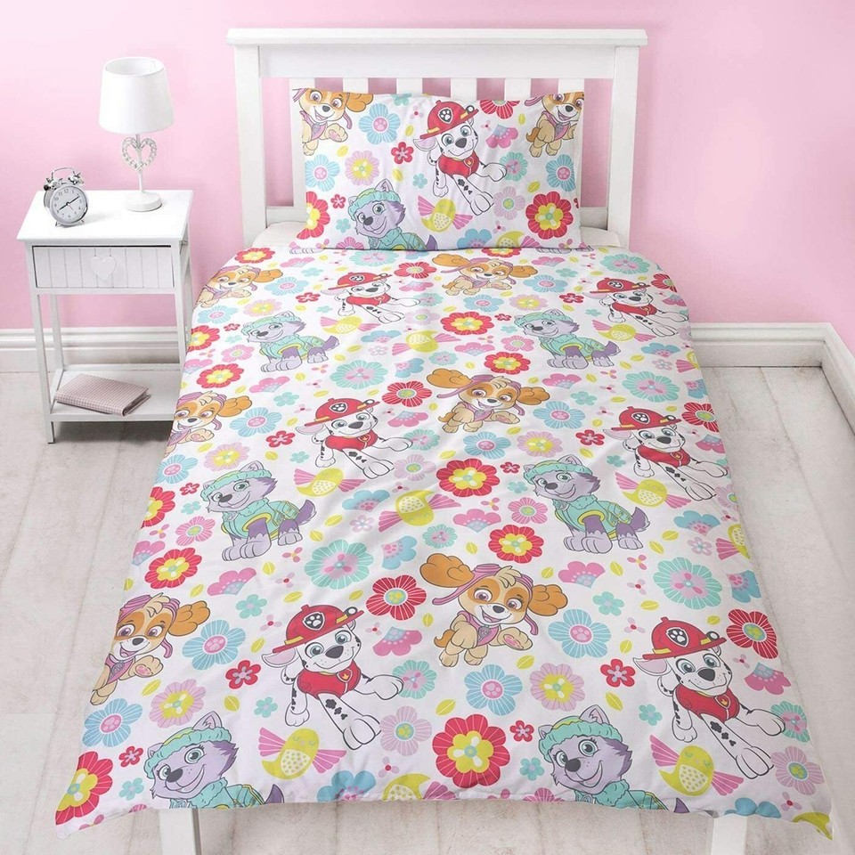 SINGLE SIZE BED Disney Character Girls Kids Bedding Duvet Cover ...