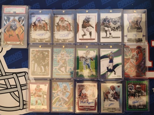 47 NFL Auto Numbered Card Lot Prizm Deca Donruss Optic Topps Chrome ...