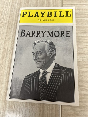 Playbill of BARRYMORE Starring CHRISTOPHER PLUMMER / MICHAEL MASTRO NYC 1997 | eBay