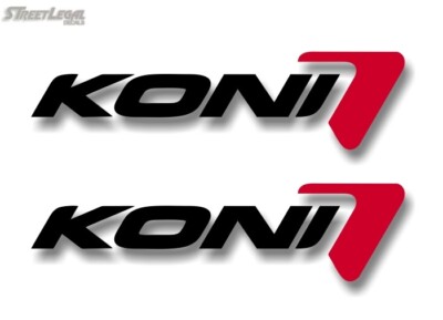 2 KONI Racing Vinyl Graphics Decals Adjustable Shock Absorber Stickers ...