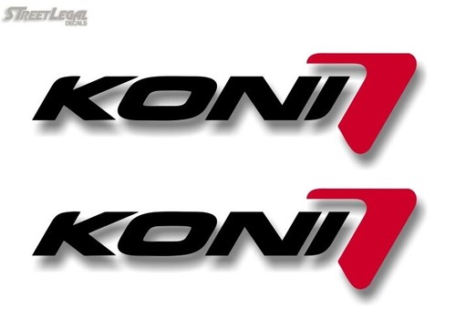 2 KONI Racing Vinyl Graphics Decals Adjustable Shock Absorber Stickers ...