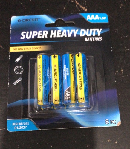 4 PK E-Circuit Super Heavy Duty Batteries 6 Pack AAA 1.5V (B14) | eBay