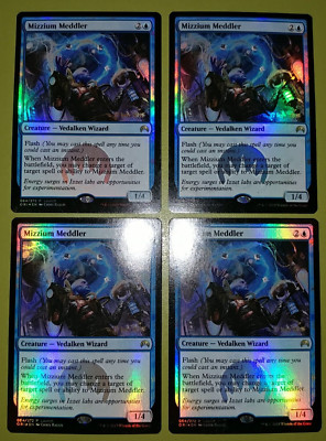 FOIL PROMO Mizzium Meddler x4 Magic Origins Release Event 4x Magic the ...