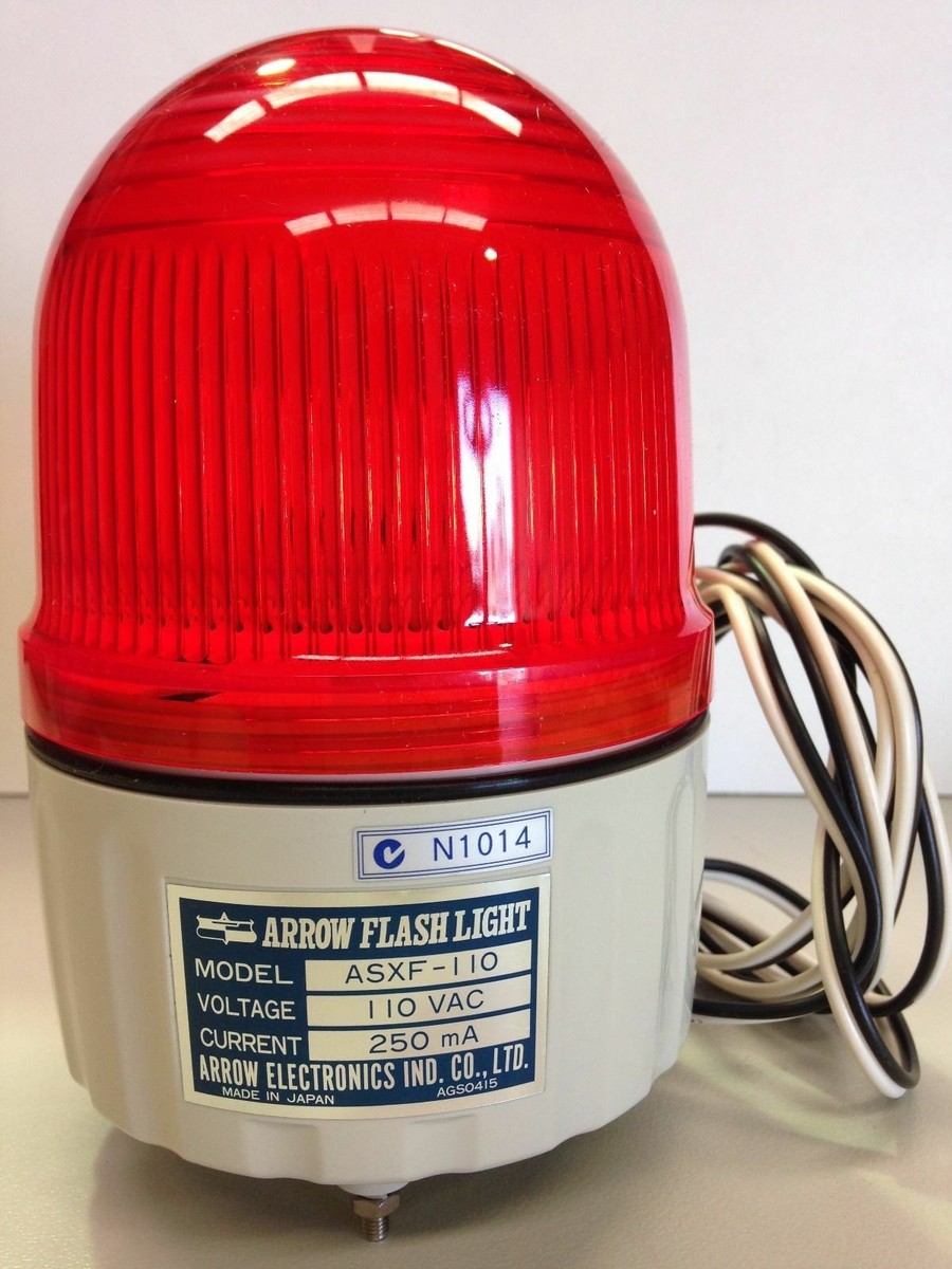 Red Rotating Beacon 110 Volt Red, Rotating 80mm Signal Beacon