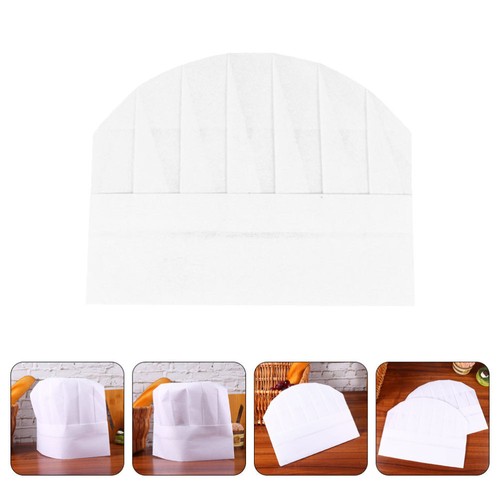 12pcs Paper Chef Hats Bakers Hats Disposable Cooking Hats Role Play ...