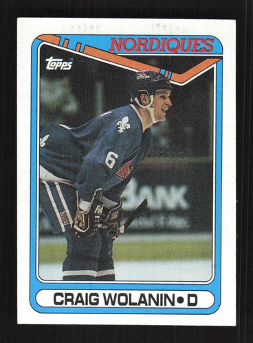Craig Wolanin RC 1990 Topps Quebec Nordiques #40 | eBay