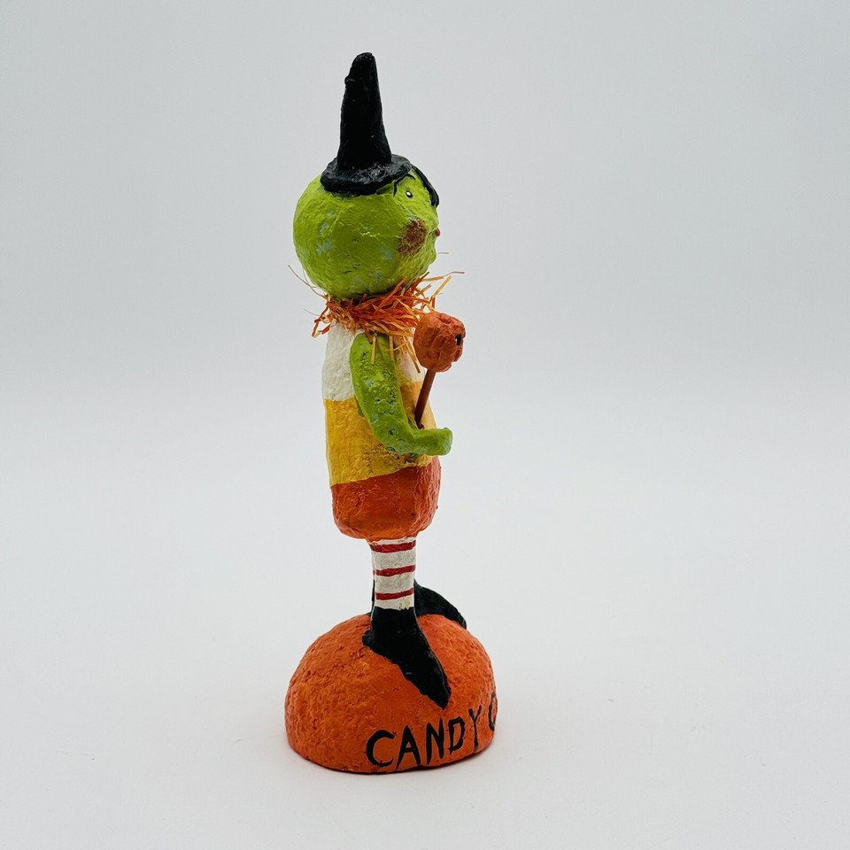 Debra Schoch Halloween Candy Corn Witch Folk Art Figure 9" VTG Paper ...
