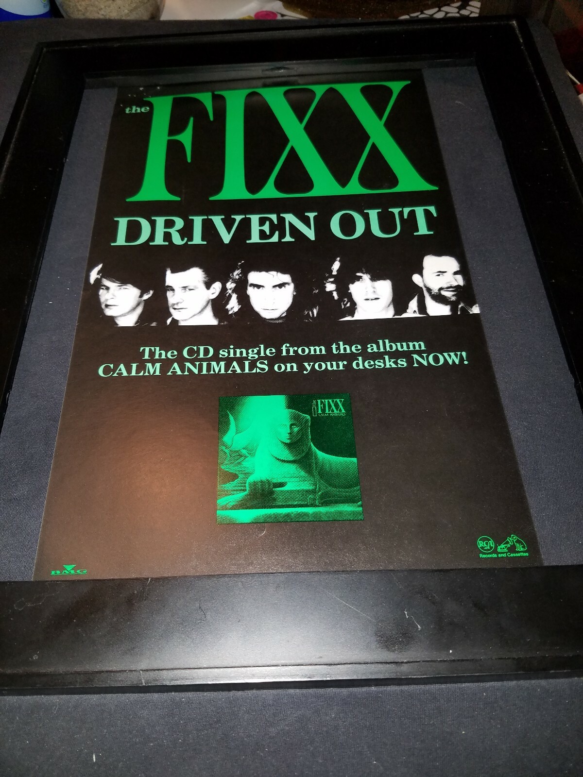 The Fixx Driven Out Rare Original Radio Promo Poster Ad Framed! #3 | eBay