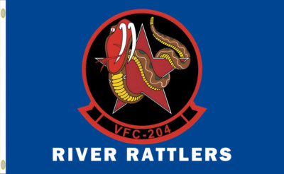 USN US NAVY VFC-204 River Rattlers 3x5 ft Single-Sided Flag Banner | eBay
