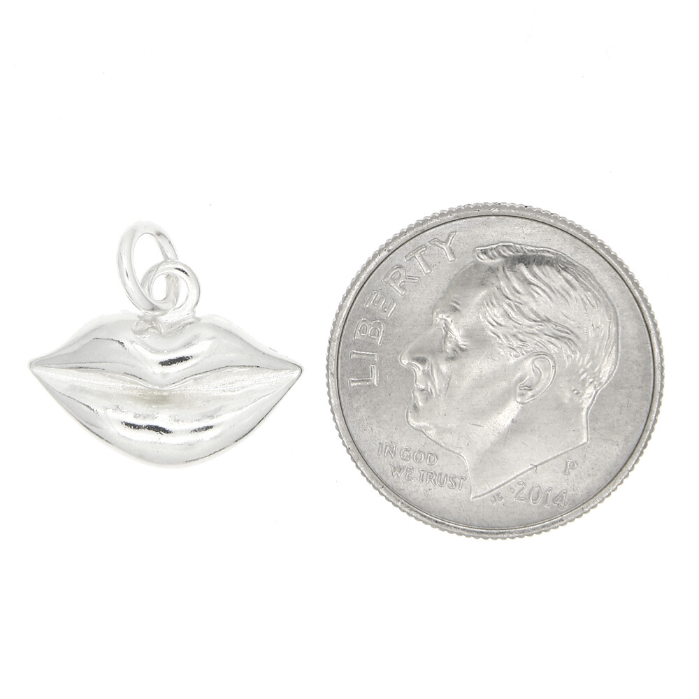 Sterling Silver Lips Charm or Pendant | eBay
