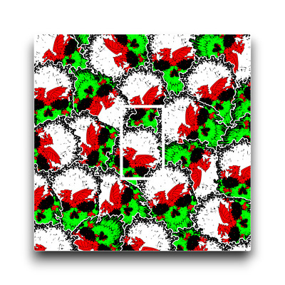 Welsh Flag Drip Skull Sticker Bomb Light Switch Cover Vinyl Sticker ...