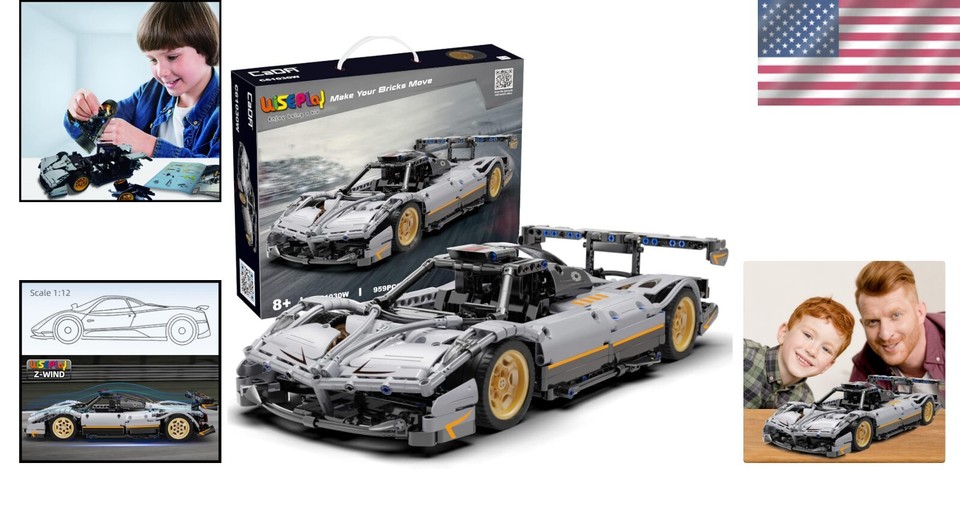 1:12 Scale Model Car Kits for Adults and Kids – Build Together, Bond ...