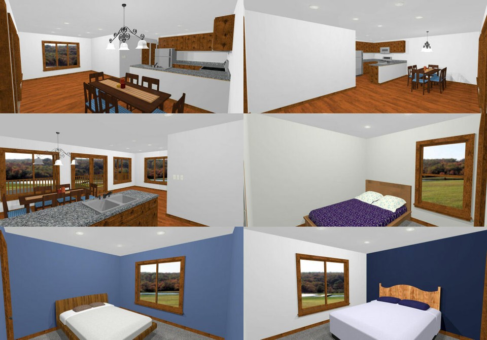 60x50 Apartment with 2-Car 2-RV Garage - PDF FloorPlan - 1,648 sqft ...