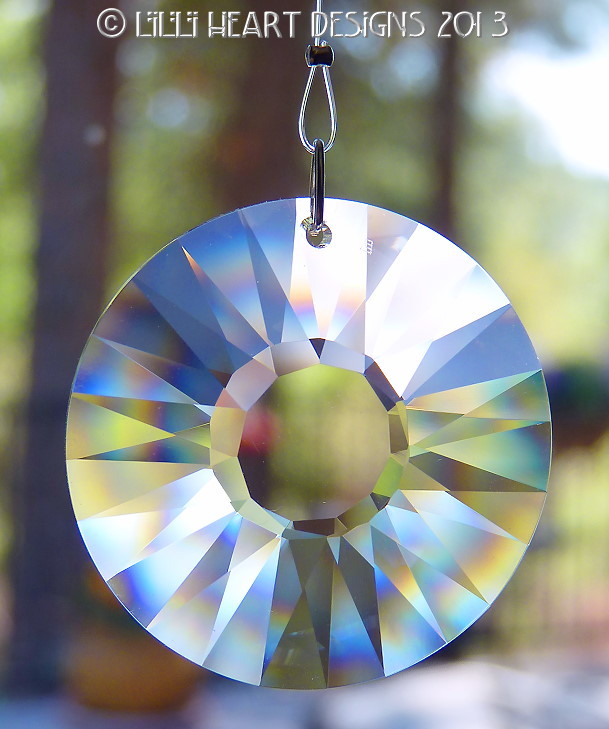 Swarovski Clear 40mm Sun Disk Energy Gate Feng Shui Sun Catcher Ready ...