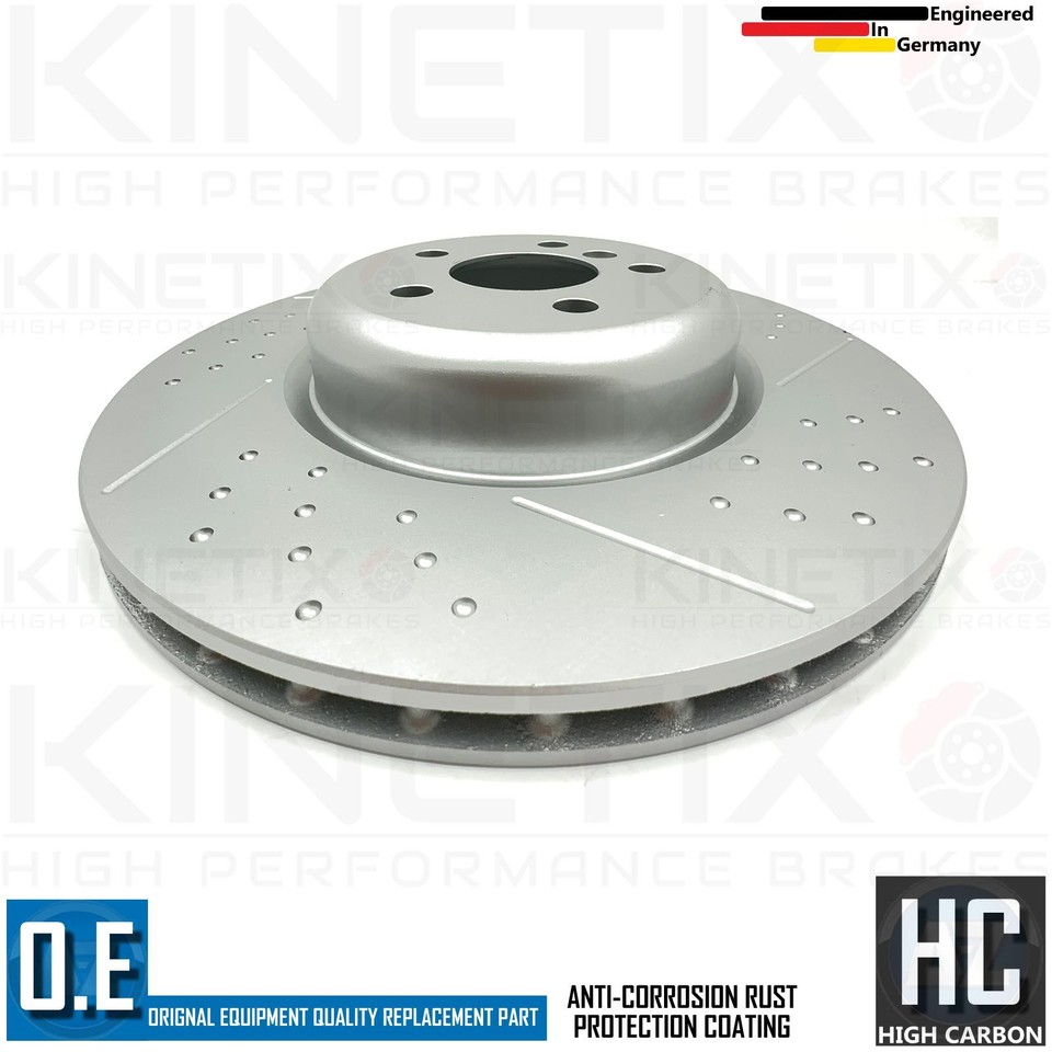 FOR BMW G31 520d xDrive M SPORT DIMPLED & GROOVED REAR BRAKE DISCS PAIR ...