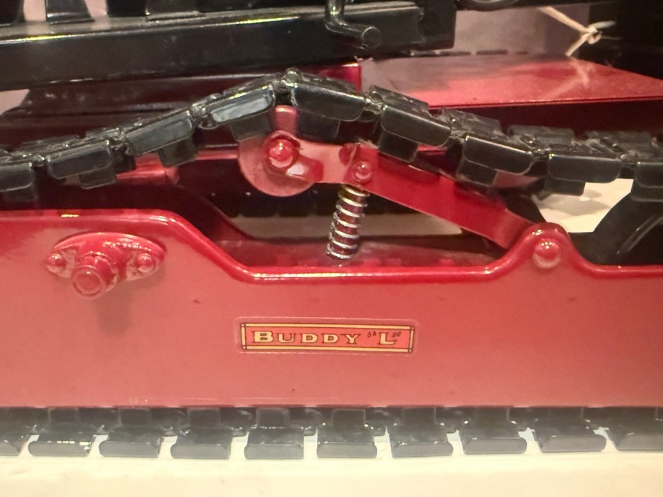 Vtg Buddy L Pile Driver on Crawler Treads Tracks Pressed Steel Toy 2260 ...
