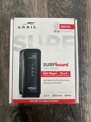 Arris Surfboard SB6183 Cable Modem 686 mbps Internet Xfinity 16x4 ...