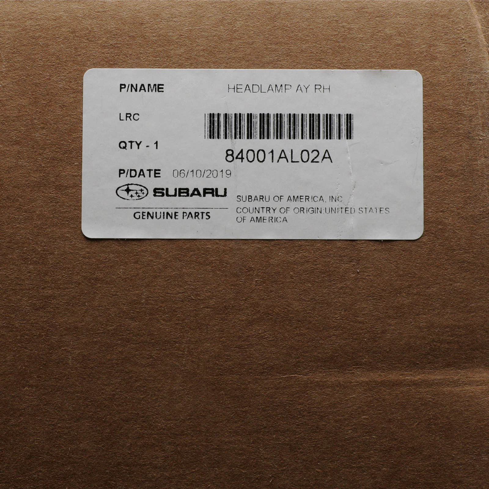 Genuine Subaru Composite Assembly 84001AL02A for sale online | eBay