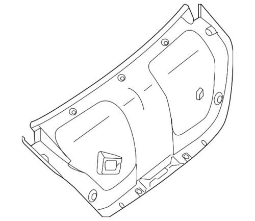 Genuine Nissan 2013-2015 Altima SL SV Base Finisher Trunk Trim Panel ...