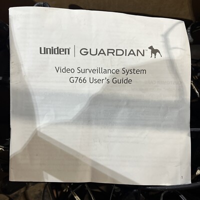 UNIDEN GUARDIAN G766 TOUCHSCREEN LCD MONITOR W/ DOCK DISPLAY /4 CAMERA ...
