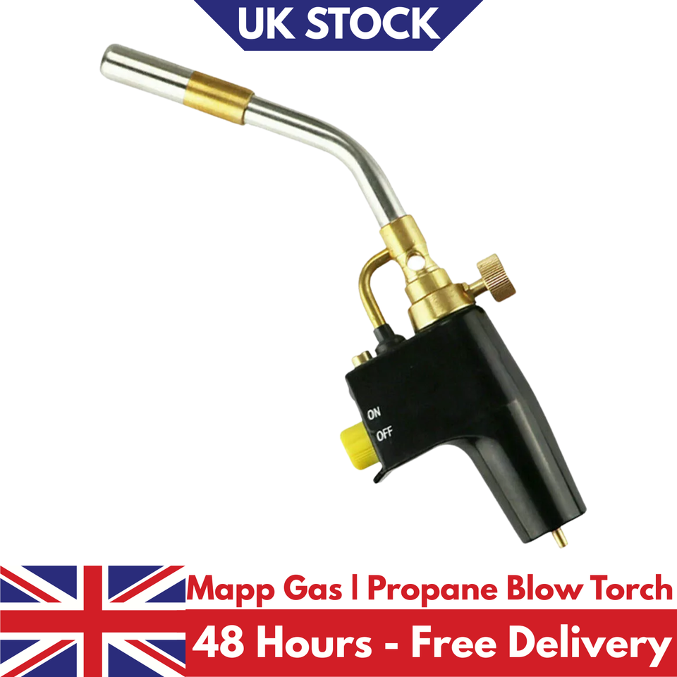Propane Gas Soldering Brazing Plumbers Tool Gas Torch Map Blow Torch ...