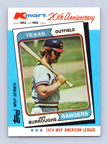 1982 Topps Kmart 20th Anniversary #25 Jeff Burroughs Texas Rangers | eBay