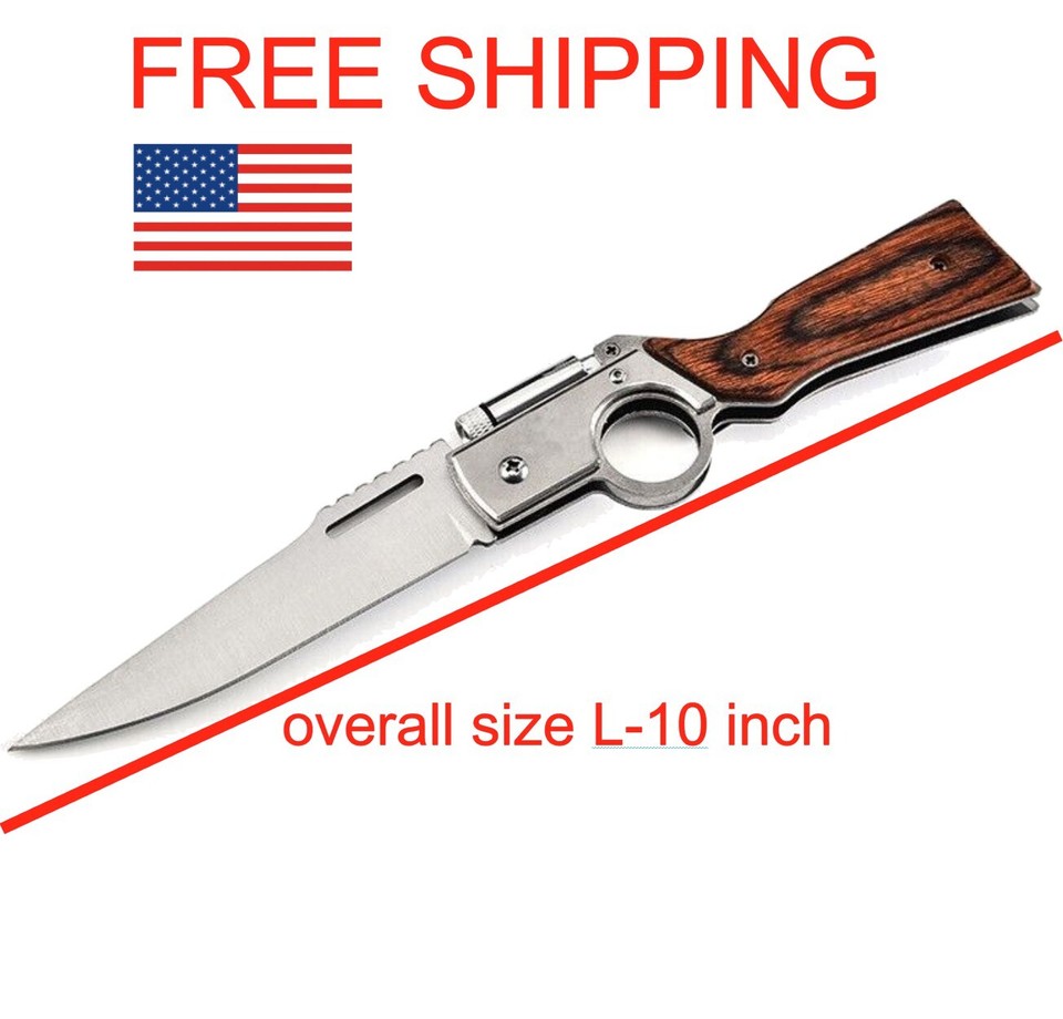 Pocket knife Folding Knife Led light Rifle knife Tactical knife AK 47 ...