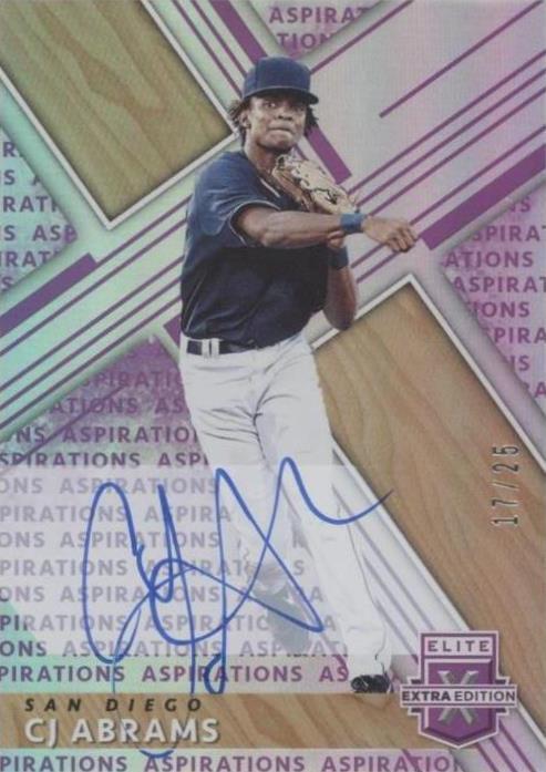 2019 Panini Elite Extra Edition - C.J. Abrams #6 Aspirations Purple ...