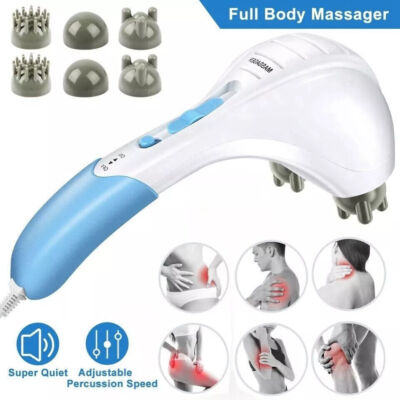 Handheld Full Body Electric Massager Deep Tissue Percussion Wand Back ...