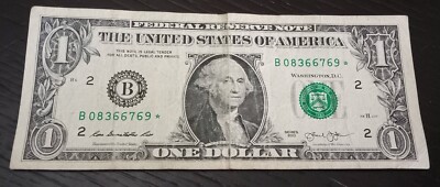 Series 2013 Duplicate B Star Error Note One Dollar Bill FW LOT OF 1 ...
