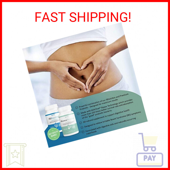IBSolution Gut Health Bundle - All Natural Gut Health Support & Premium ...