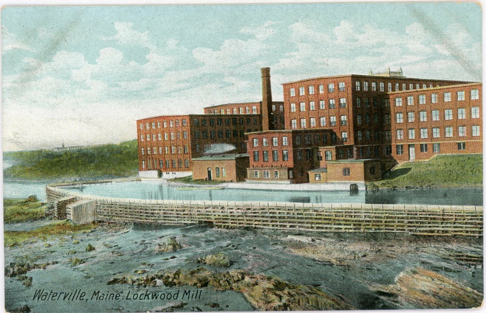 WATERVILLE MAINE ME-LOCKWOOD MILL UNUSED DIVIDED BACK POSTCARD | eBay