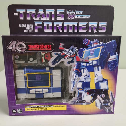 Transformers Hasbro G1 Retro 40th Anniversary Soundwave Laserbeak ...