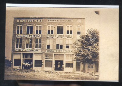 REAL PHOTO CALERA ALABAMA BAER CLOTHING STORE FRONT POSTCARD COPY | eBay