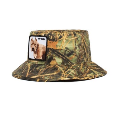 Chapeau GOORIN BROS Une Pêcheur Chapeaux Animaux Bucket Hat Pitbull Pit ...