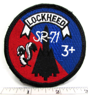 Vintage Lockheed SR-71 Blackbird Skunk Works Jacket Patch Mach 3 ...