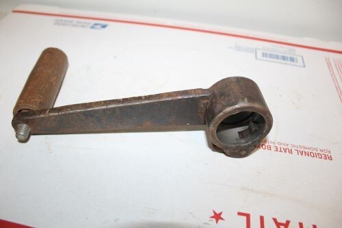 Antique Vintage Offset Ratcheting Hand Crank Starting Handle | eBay